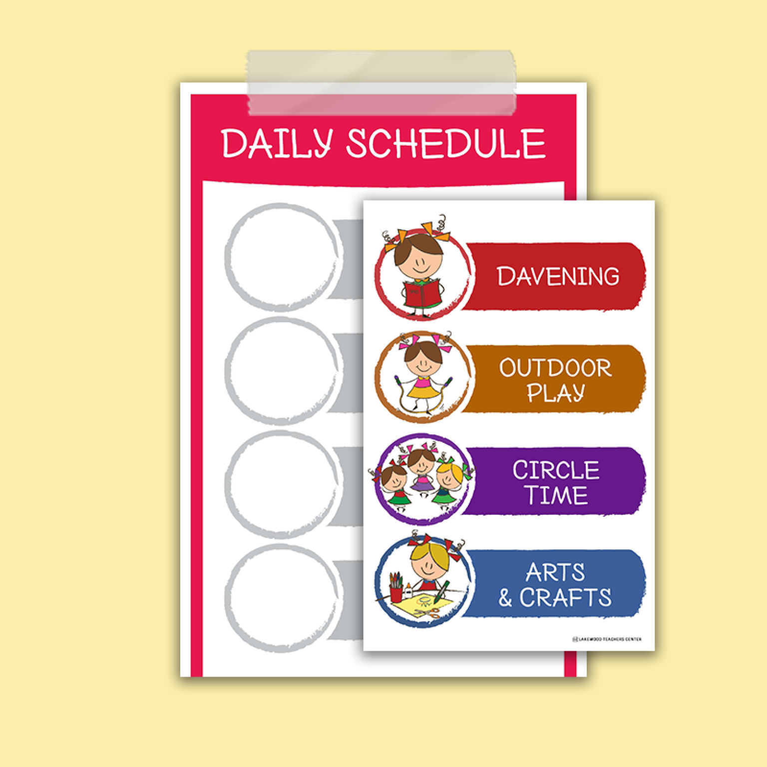 Stick Figures Daily Schedule – Torah Umesorah Teacher Center