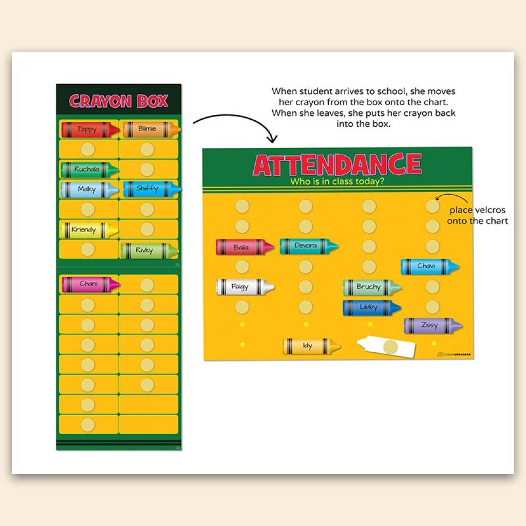 Crayon Attendance Chart – Torah Umesorah Teacher Center