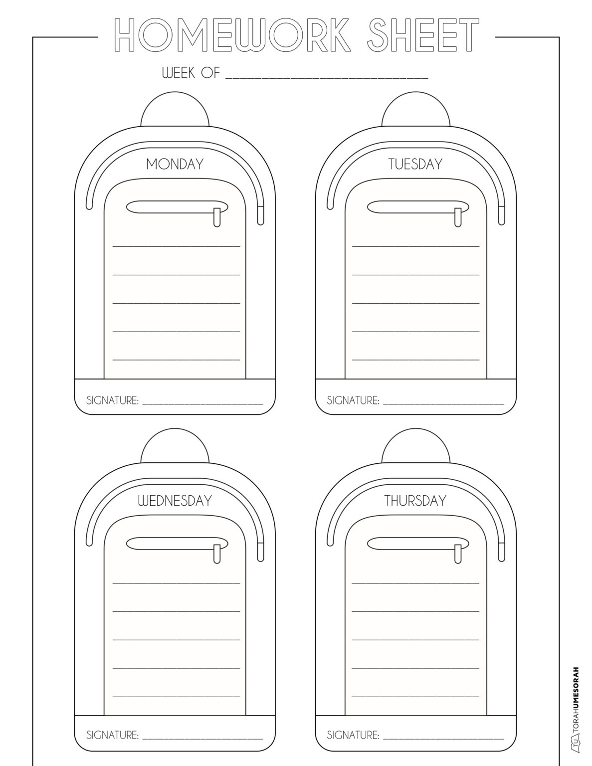 English Sheet – Torah Umesorah Teacher Center