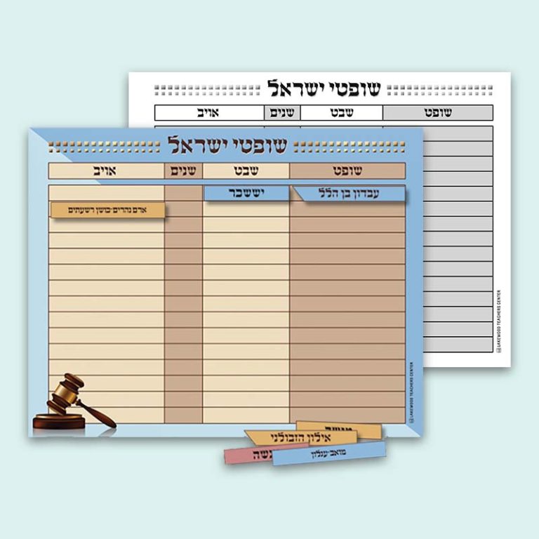 Sefer Shoftim Interactive Chart – Torah Umesorah Teacher Center