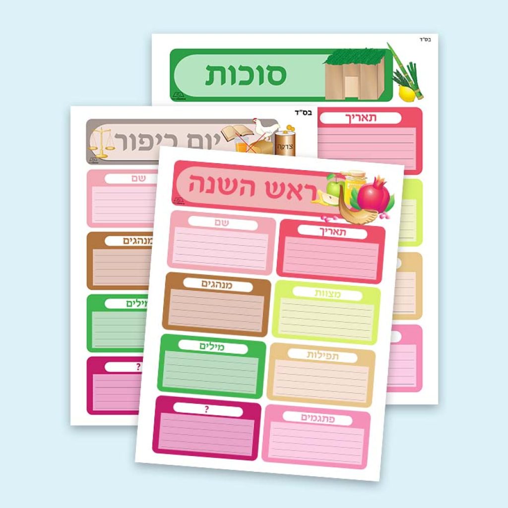 Tishrei Summary Worksheets – Torah Umesorah Teacher Center