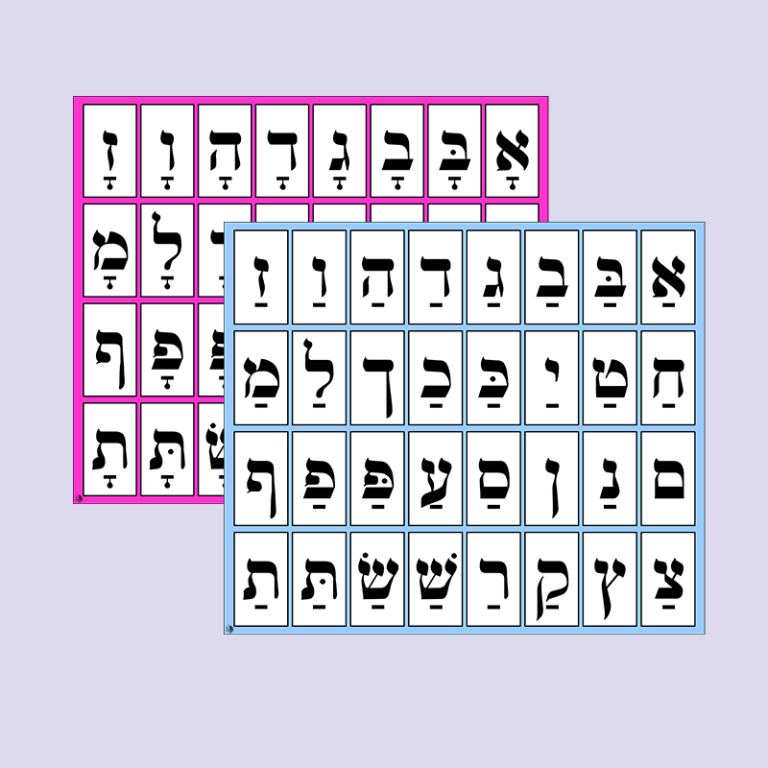 Colored Aleph Bais Posters – Torah Umesorah Teacher Center