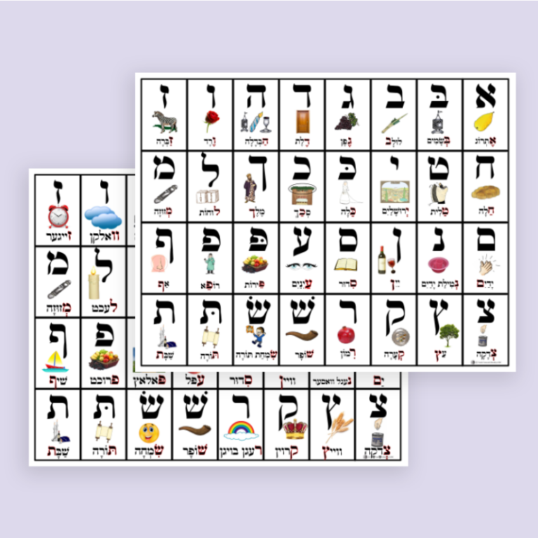 Picture Aleph Bais Chart – Torah Umesorah Teacher Center