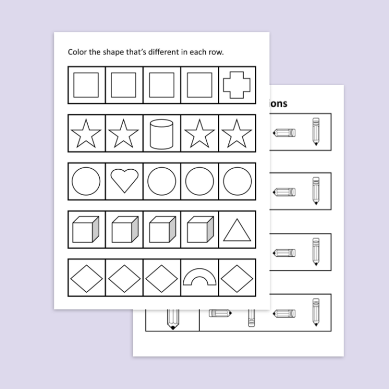 Visual Perception Sheets – Torah Umesorah Teacher Center