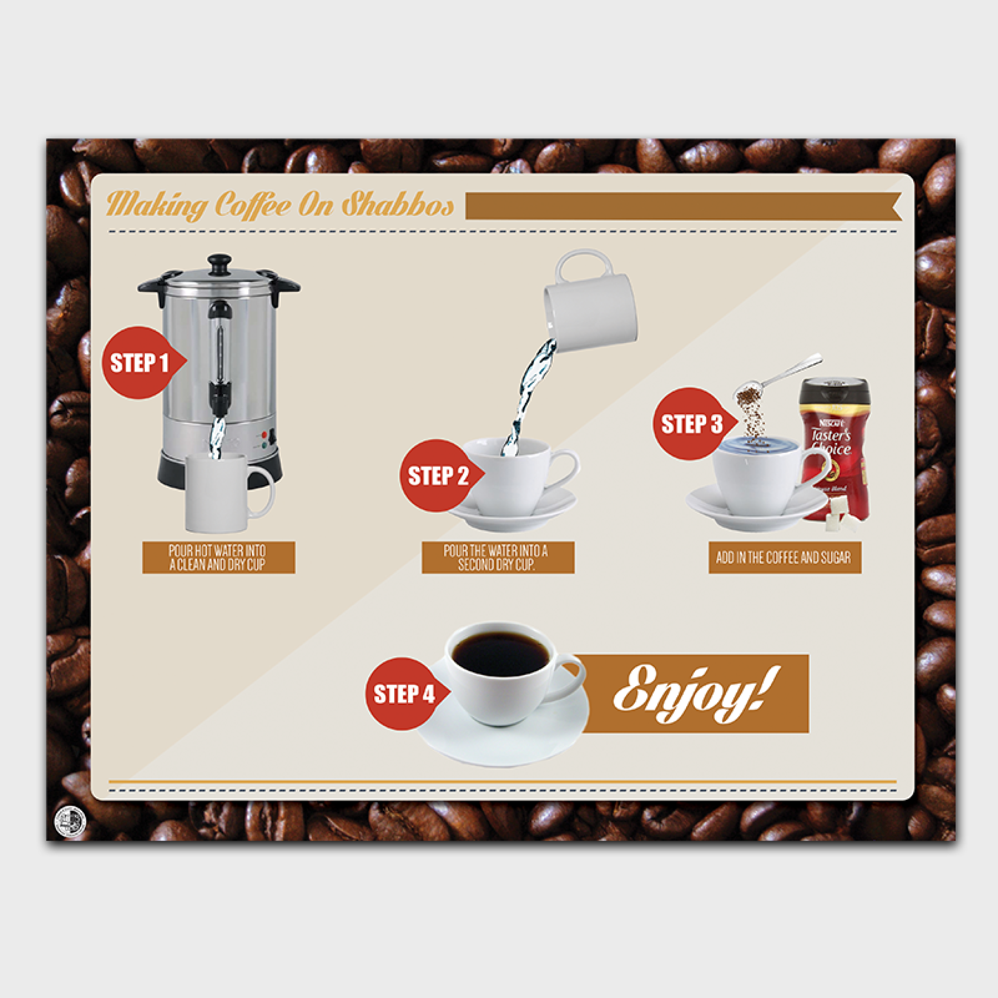 Halacha Making Coffee Poster – Torah Umesorah Teacher Center