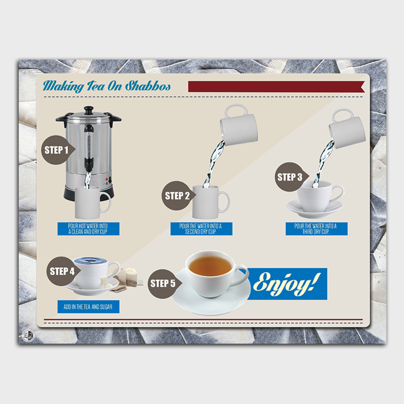 Halacha Making Tea Poster – Torah Umesorah Teacher Center