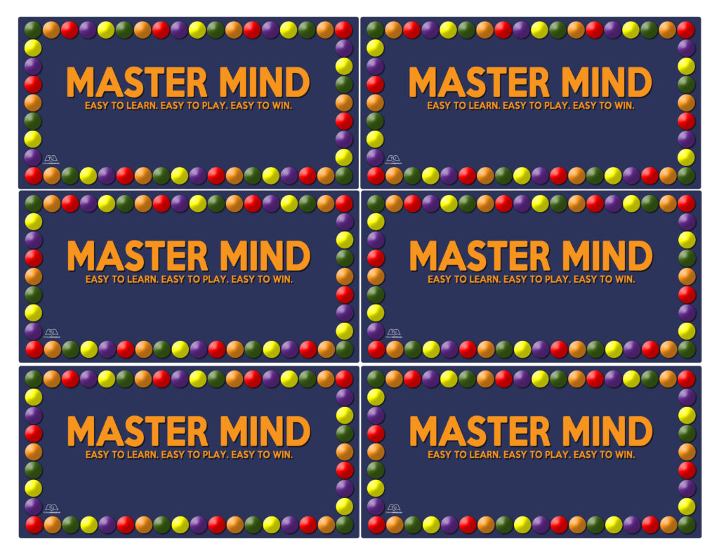 MasterMind Punch Cards – Torah Umesorah Teacher Center