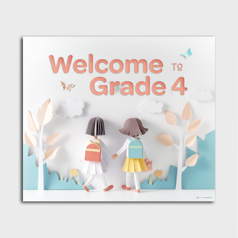Pastel Origami Welcome Sign – Torah Umesorah Teacher Center