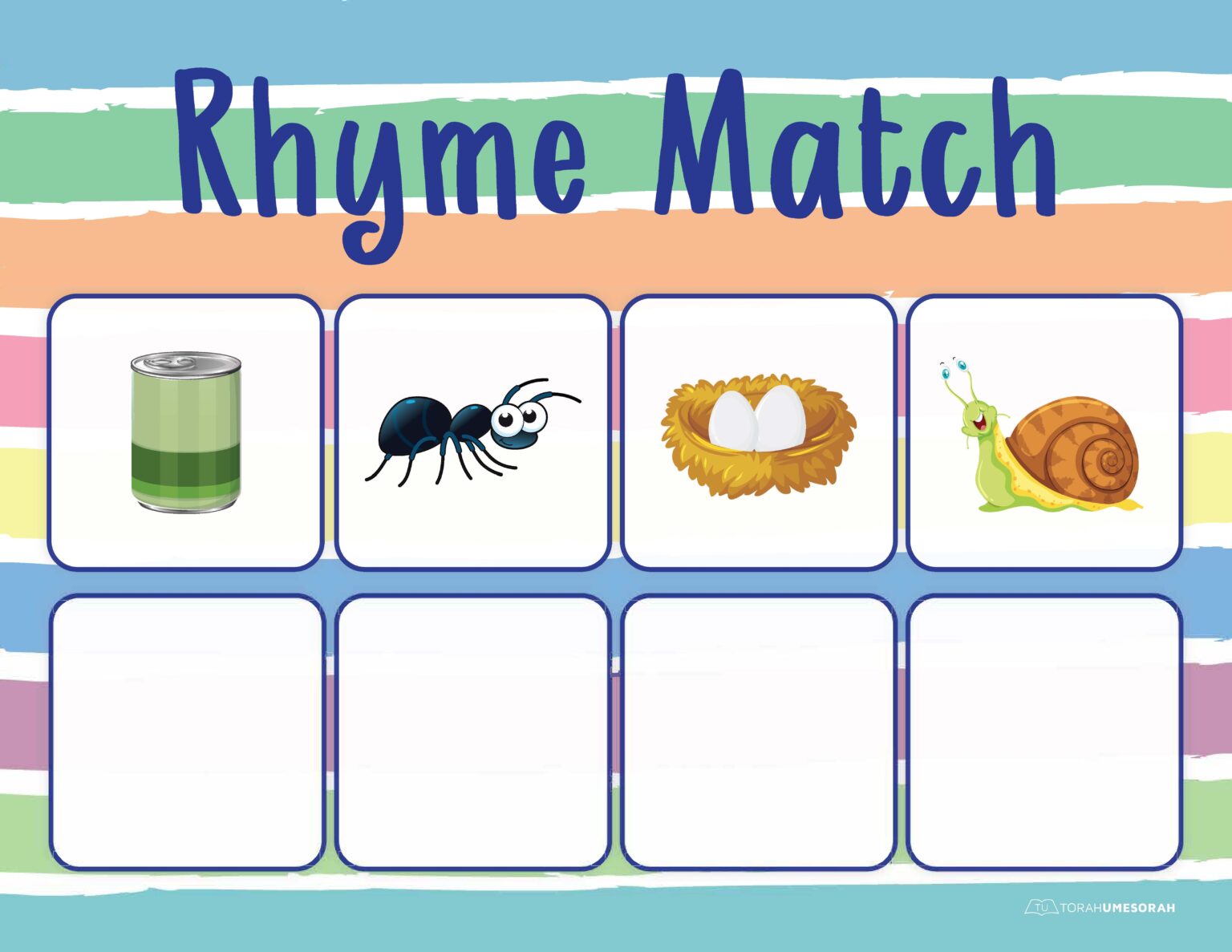Rhyme Match Game – Torah Umesorah Teacher Center